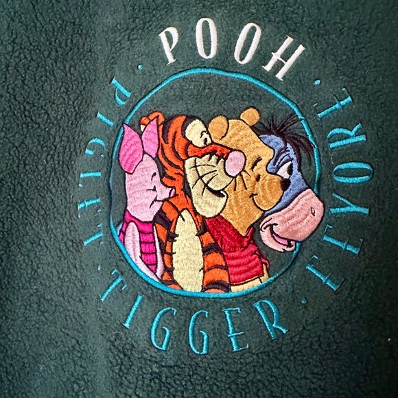 Disney | Tops | Disney Store Green Pooh Piglet Eeyore Tigger Fleece ...